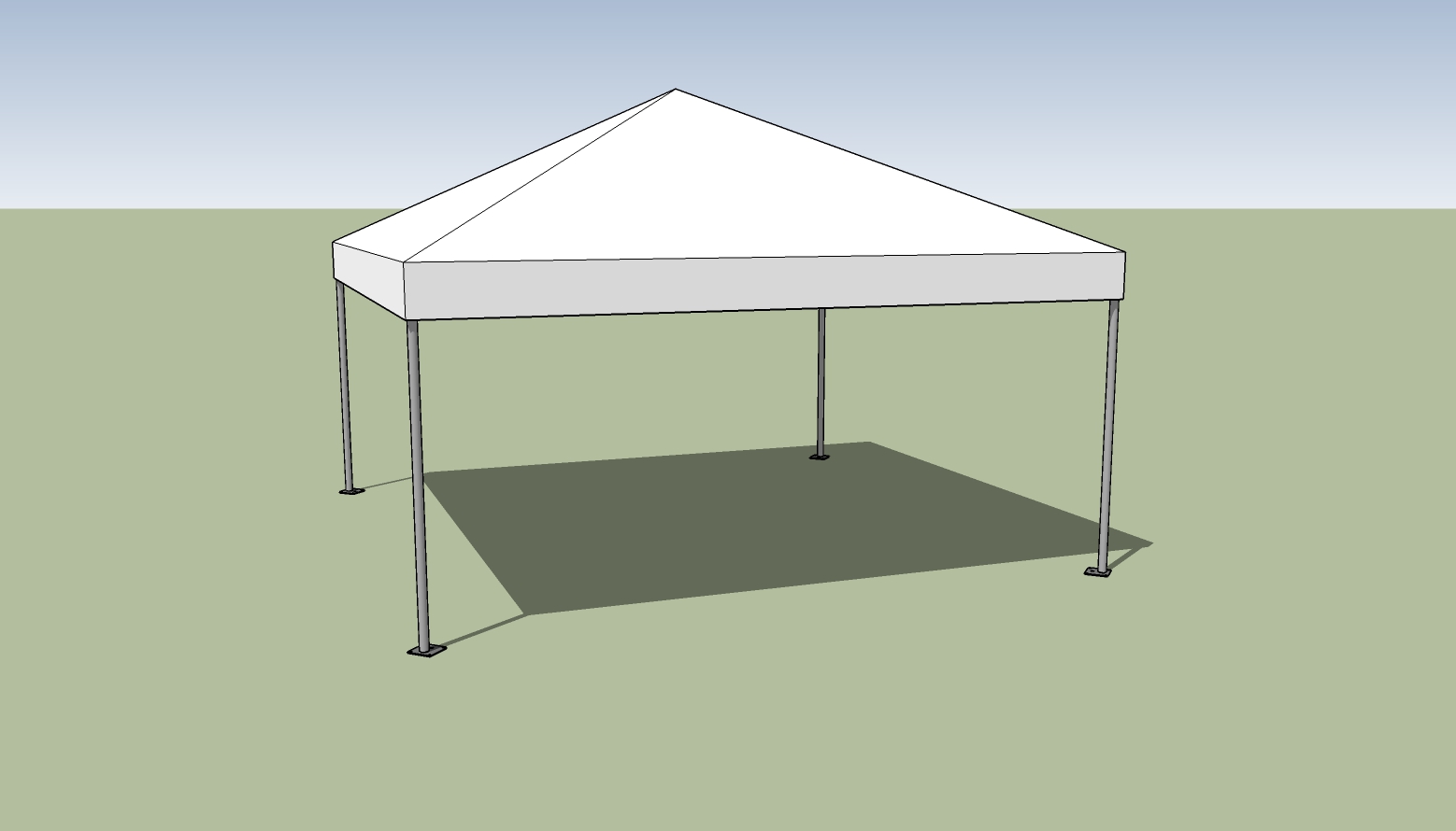 15x15 Standard Frame Tent | American Made Party Tents