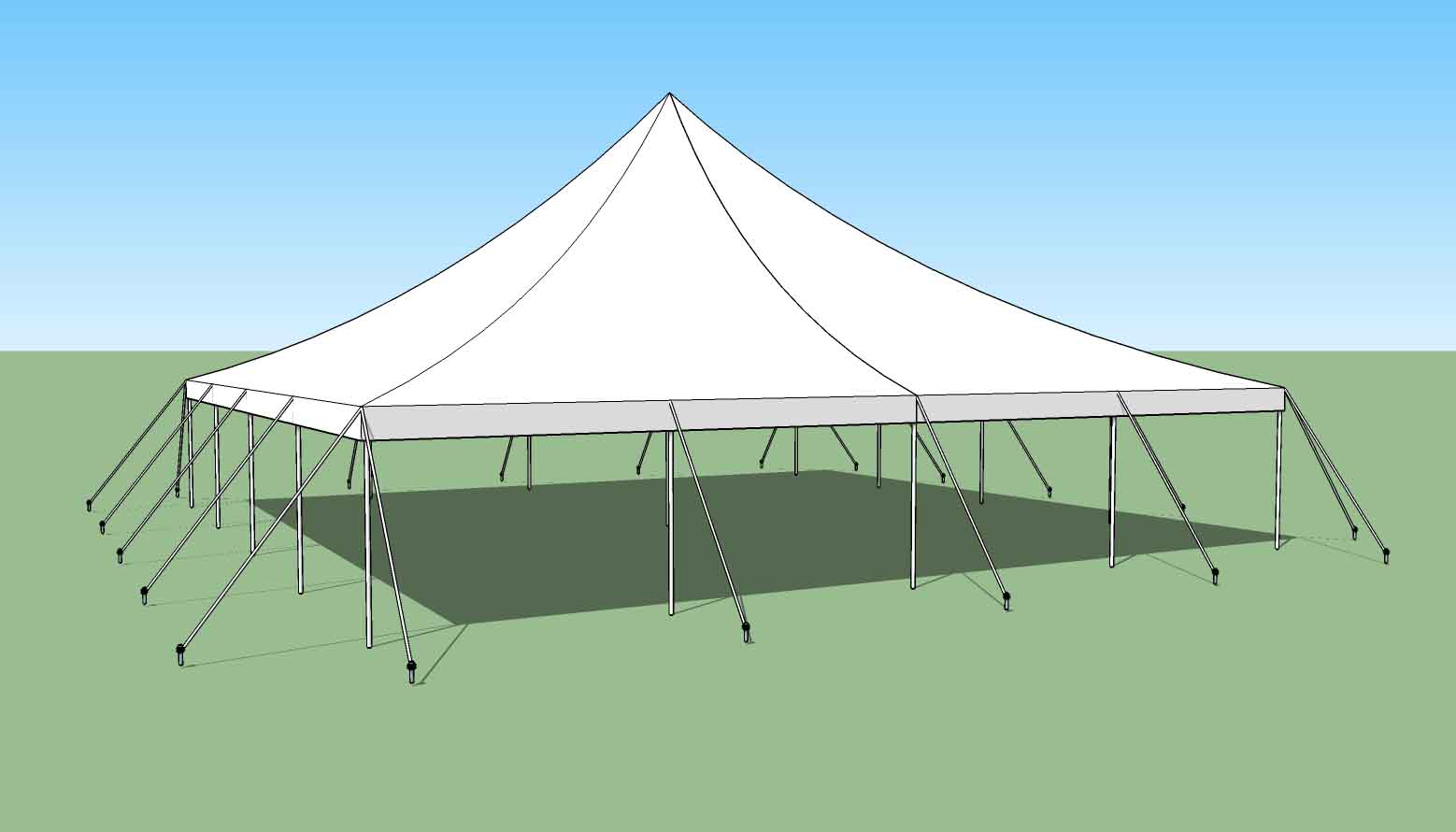 40x40 High Peak Party Tent | Ohenry High Peak Party Tents