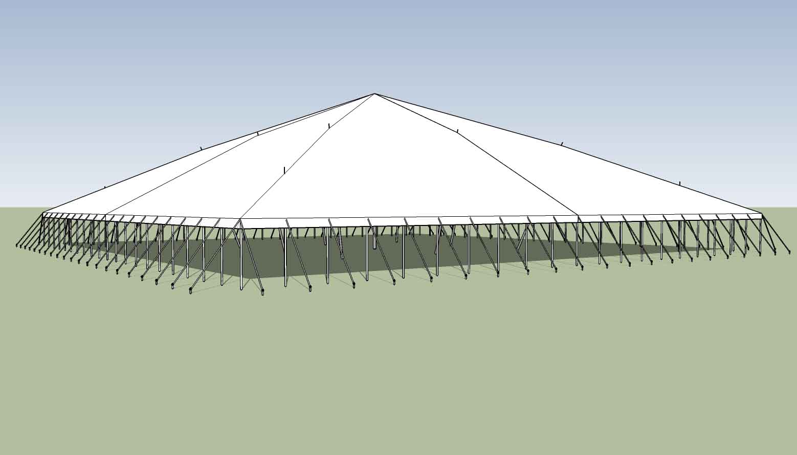 100x100 Party Tent | Quality American Made Party Tents