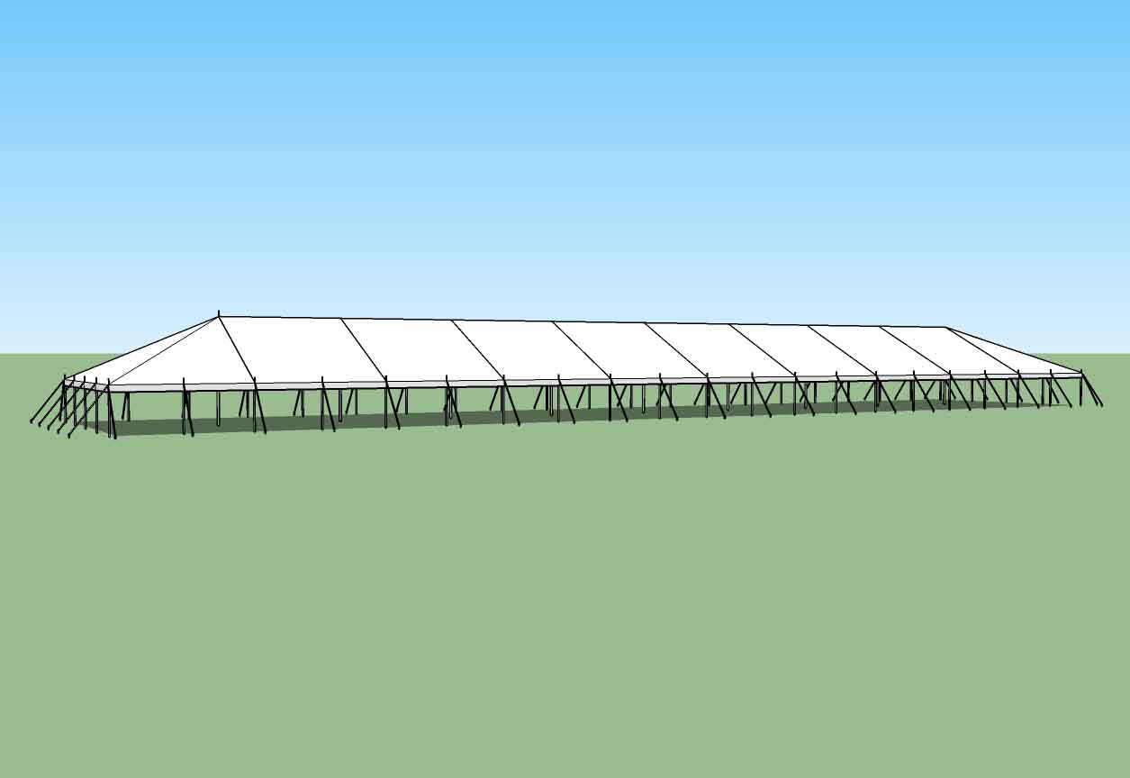 40' Wide Pole Type Party Tents for Sale | Quality Tents by Ohenry